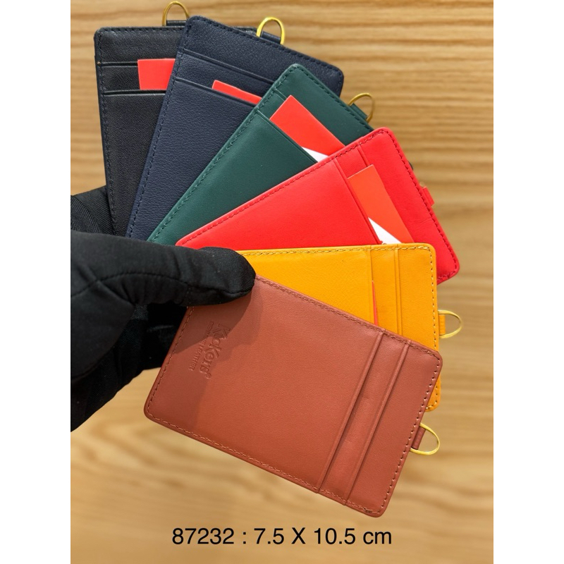 Kickers Leather ID Card Holder % 1KIC 87232) | Shopee Singapore