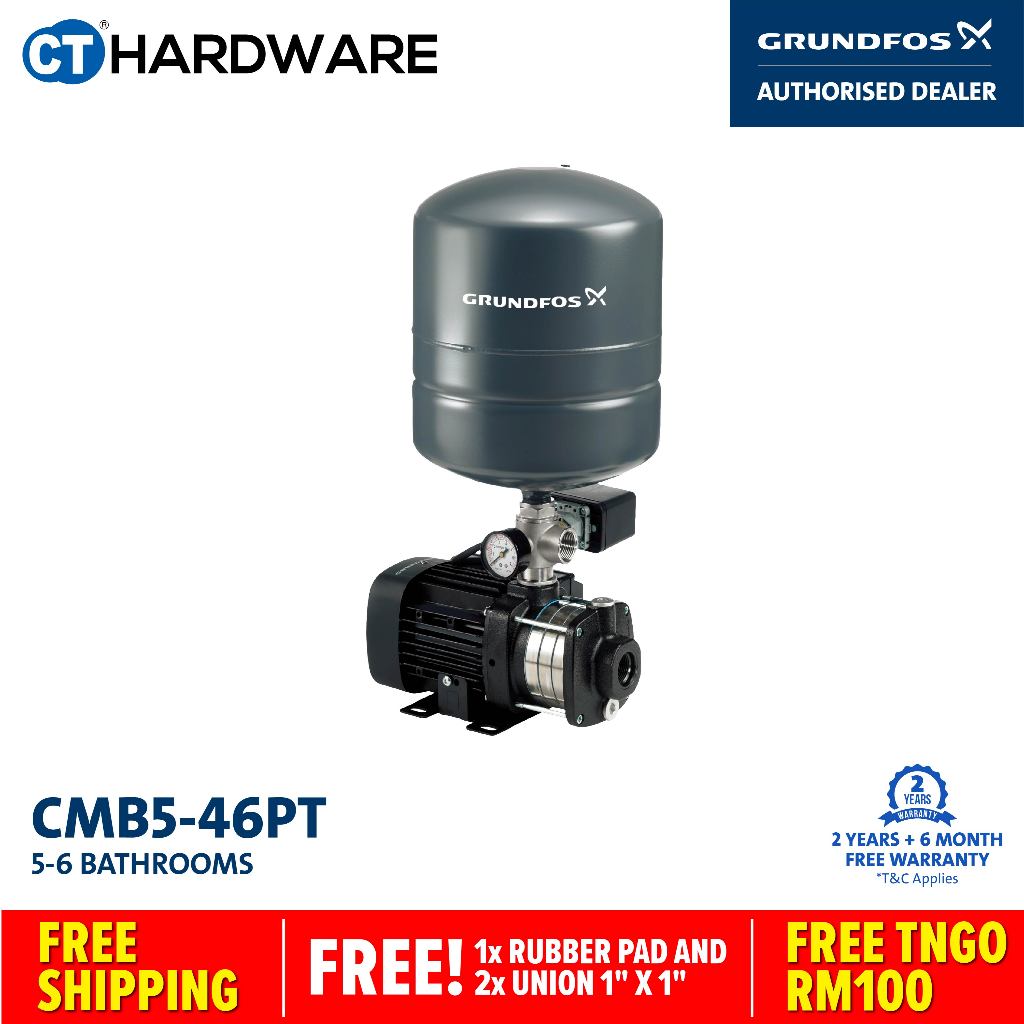Grundfos CMB5-46PT Home Water Pressure Booster Pump | Shopee Singapore