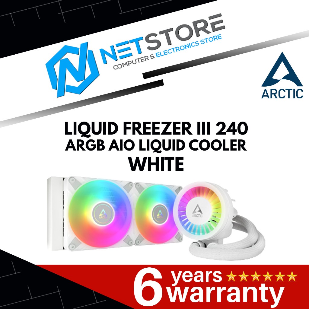 ARCTIC LIQUID FREEZER III 240 ARGB AIO LIQUID COOLER WHITE ...
