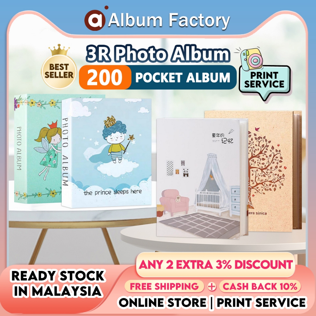 3R Photo Album 200pcs Album Gambar 3R | Shopee Singapore