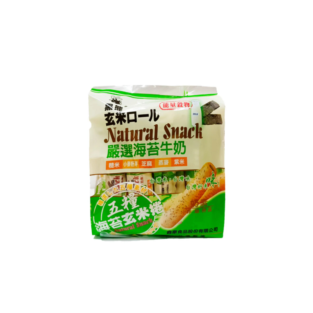Lohas Taiwan Five Grain Seaweed Milk Brown Rice Roll 天然谷粮米海苔牛奶(奶素)160g ...