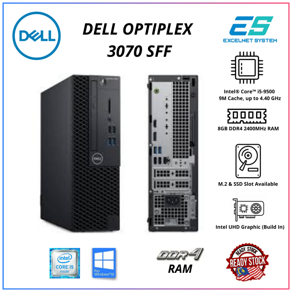 PC Dell Optiplex 3070 SFF (i5 9th Gen) / M.2 NVMe Storage UP TO 32GB ...