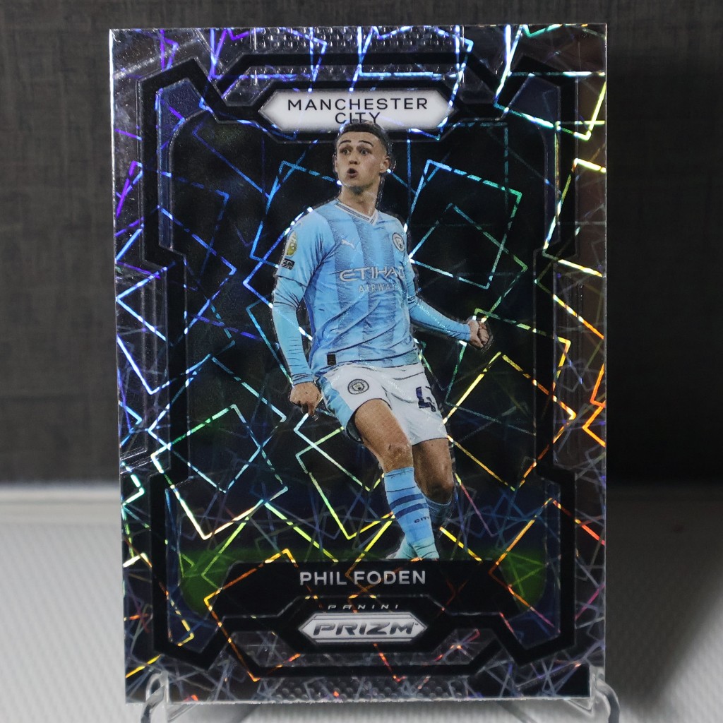 Phil Foden Panini Prizm Velocity Laser Man City England Man City Card ...