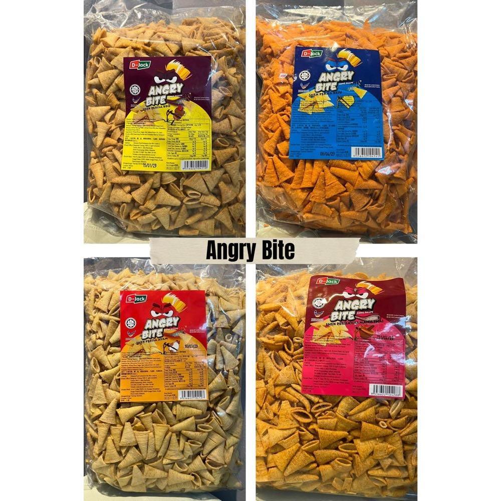 Angry Bite Snack BBQ/Cheese/Chicken/Cili Manis Thai Flavor 1KG (Halal ...