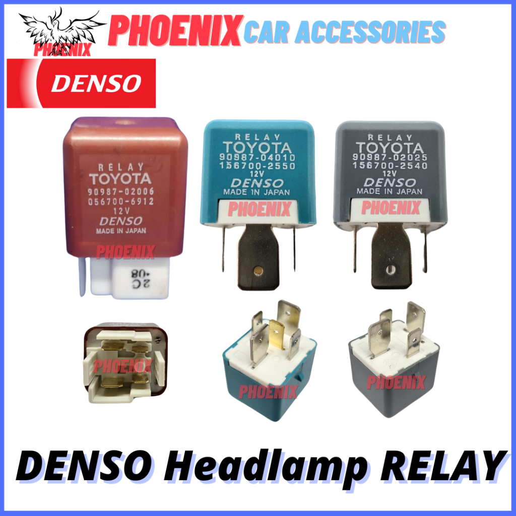 DENSO 12V 4 / 5Pin High Power Relay BIG PINS | HEADLAMP | PROTON ...