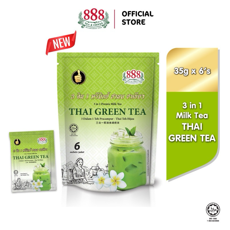 888 Instant THAI Green Tea (35g x 6s) | Shopee Singapore