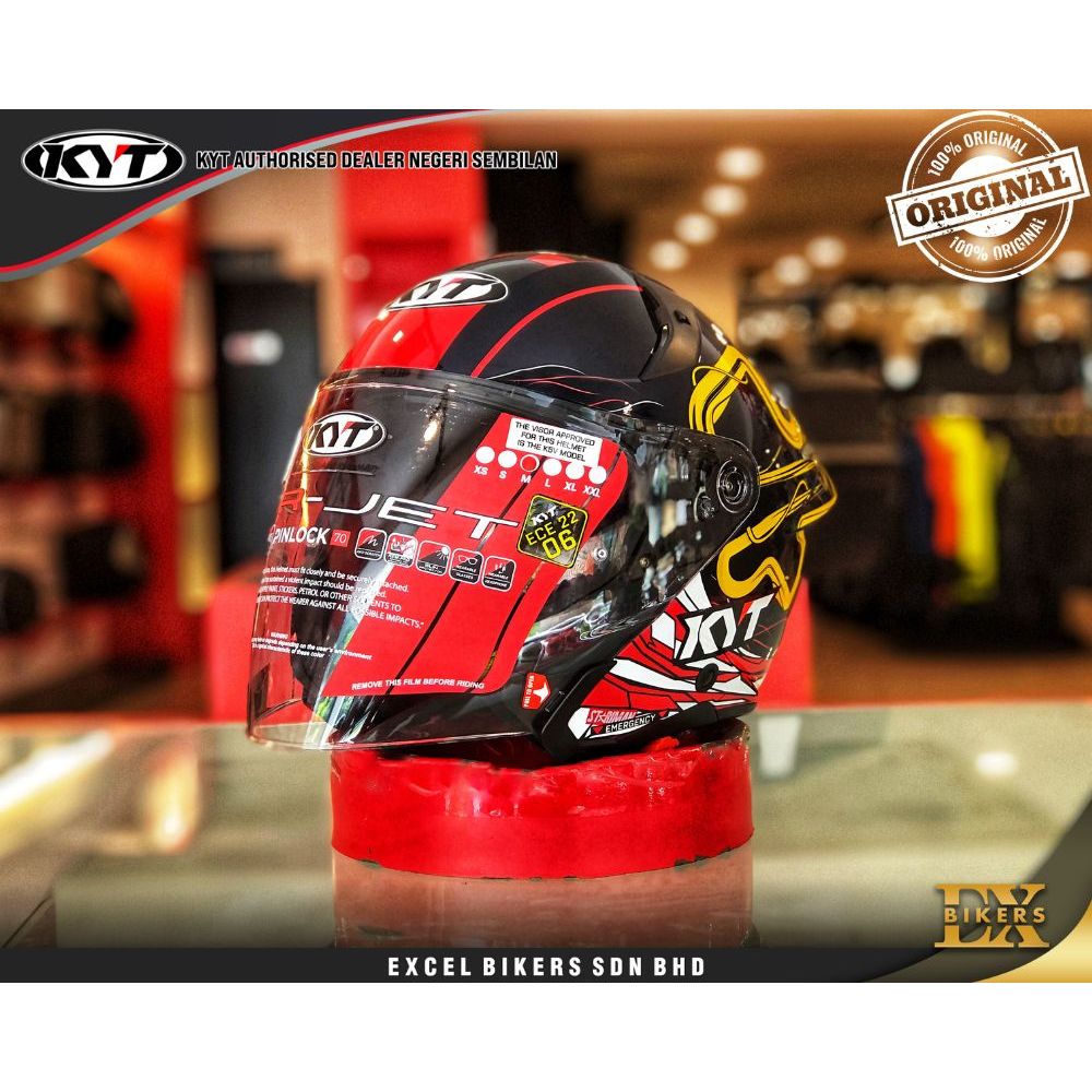 KYT Helmet TTR JET Open Face SEPANG INTERNATIONAL CIRCUIT/ KYT TTR JET ...