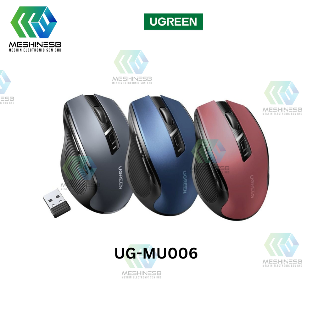 UG-MU006/ UGREEN WIRELESS SILENT MOUSE MU006 2.4G, 6 BUTTON & 4000DPI ...