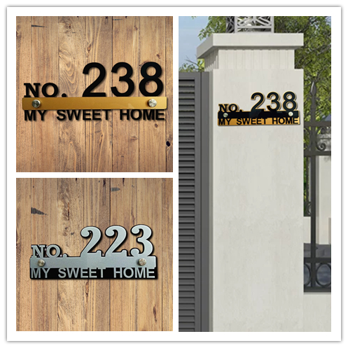 Acrylic house number plate number rumah | plate rumah 亚克力门牌【Fully ...