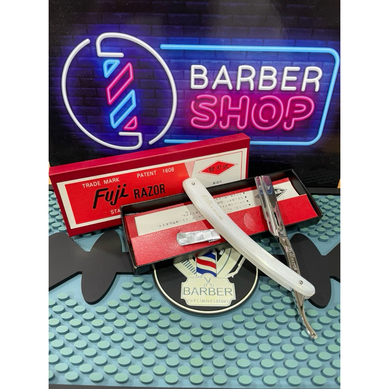 Fuji Barber Razor ( Japan ) Stainless Steel (White) | Shopee Singapore