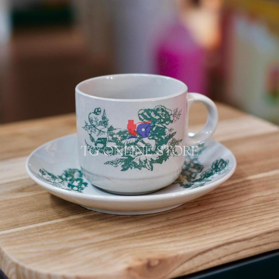 Ceramic Kopitiam Cup Porcelain Vintage Cup Tableware Dinnerware ...