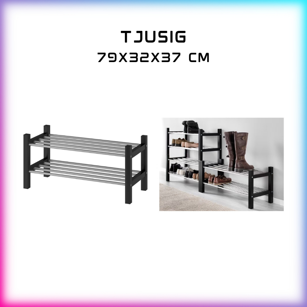 HomePlus ️ TJUSIG Shoe Rack Size 79cm Ikea | Shopee Singapore