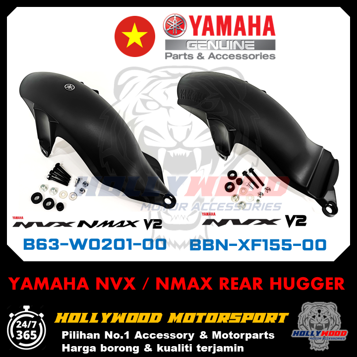 REAR HUGGER NVX V1 V2 NMAX NEW REAR FENDER AEROX JAMINANA 100% YAMAHA ...