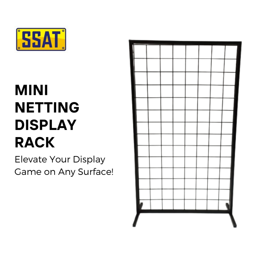 SSAT Mini Table Netting Frame Display Rack With Stand / Rak Jaring Besi ...