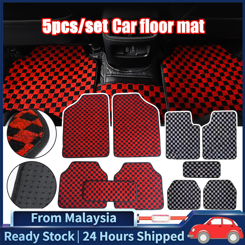 5pcs Checkmate Dice Dadu Chess Mat Car Carpet Universal Thai Car Floor ...