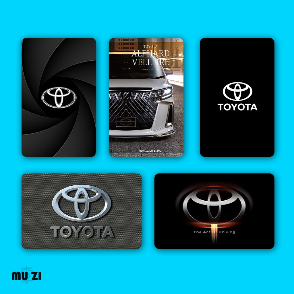Toyota TnG Card STICKER NFC STICKER Waterproof Thick Hard Material ...