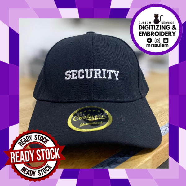 Security Guard Caps Caps Embryodery Safety Guard Caps | Shopee Singapore