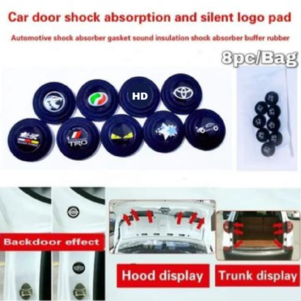 Universal Car Door Shock Absorber Inserts Shockproof Pad Sticker getah ...