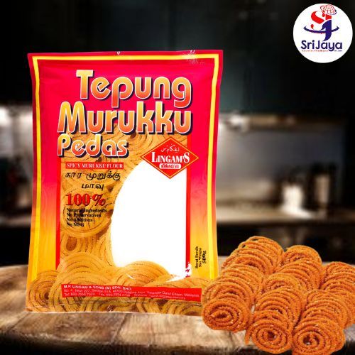 Lingam's KARA MURUKKU FLOUR 500G / LINGAM'S TEPPUNG MY MURUK SPICY 500G ...