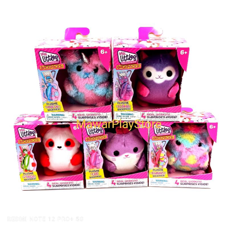 New Season Real Littles Plushie Pet Backpack | Shopee Singapore