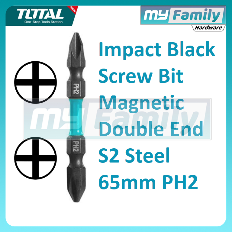 TOTAL TACIM16PH233 Impact Screwdriver Screw Bit Industrial Magnetic ...