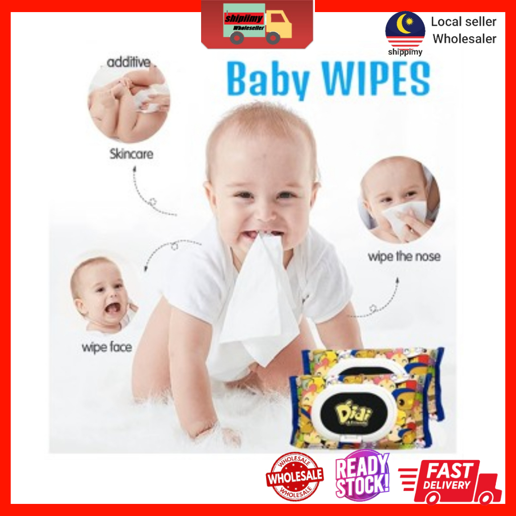 [Baby Wet Wipes] Didi & Friends Baby Wet Wipes Tissue With Cover (80's ...