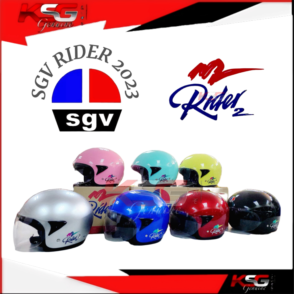 SGV HELMET RIDER 2 MODEL 2023 WITH SIRIM APPROVED HELMET MOTORCYCLES ...