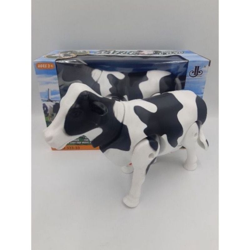 Free Battery Operated Milk Cow Toys For Children Lembu robot. | Shopee ...
