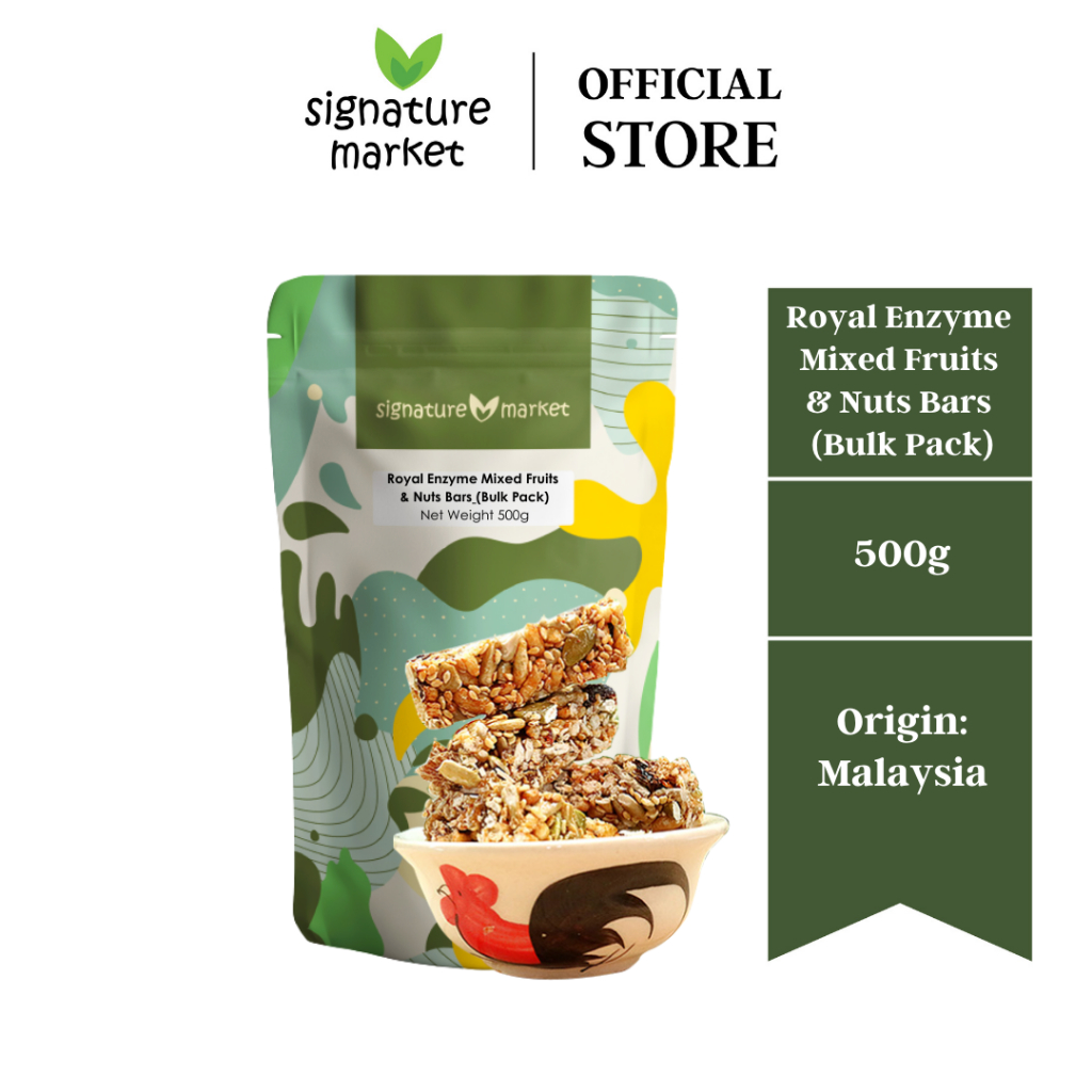 Signature Market Royal Enzyme Mixed Fruits & Nuts Bars (Bulk Pack ...