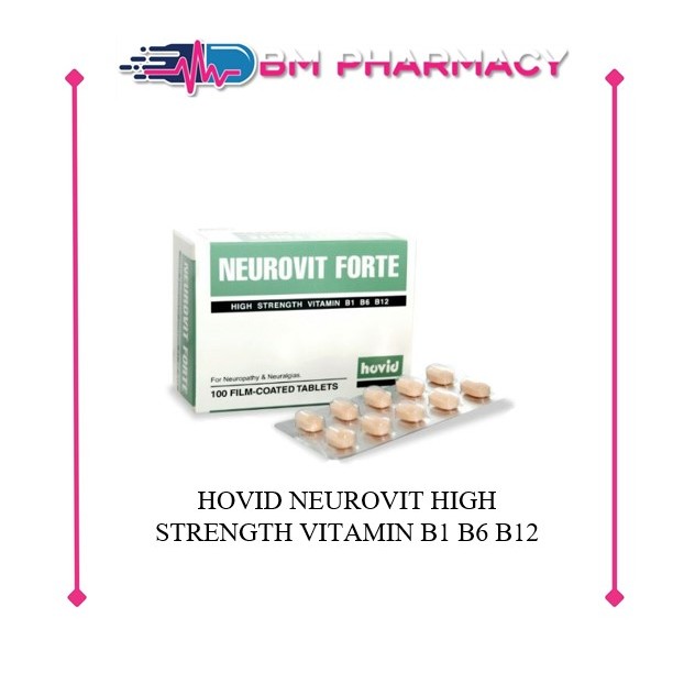 HOVID NEUROVIT FORTE HIGH STRENGTH VITAMIN B1 B6 B12 | Shopee Singapore