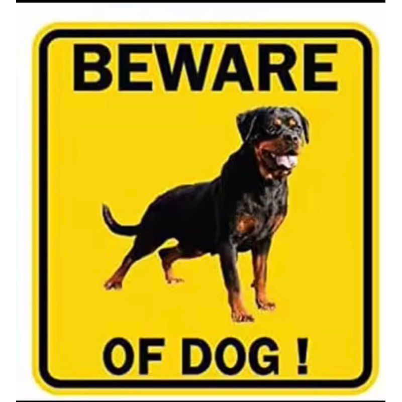 BEWARE OF DOG SIGN BOARD 30x20cm | Shopee Singapore