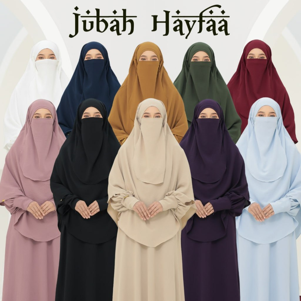 HAYFAA ROBE (FREE KHIMAR & PURDAH) | Shopee Singapore