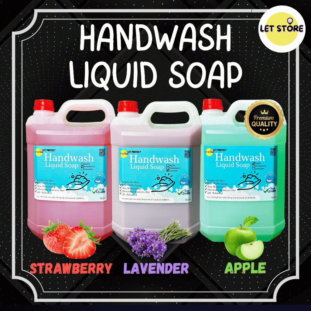 Hand Wash Liquid Soap 5L [LET PROTECT] Sabun Cuci Tangan 5L Handwash | Shopee Singapore