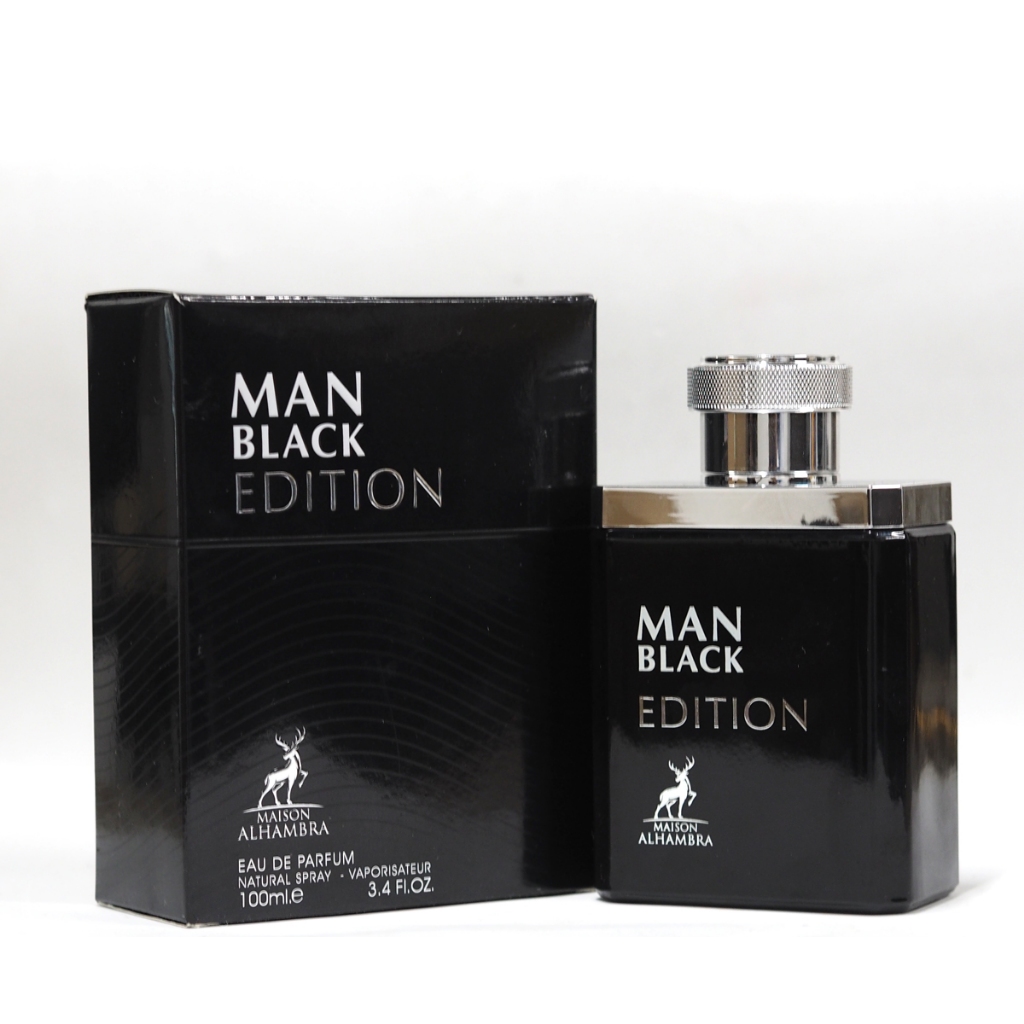 Man Black Edition Perfume 100ml EDP by Maison AlHambra For Men | Shopee ...