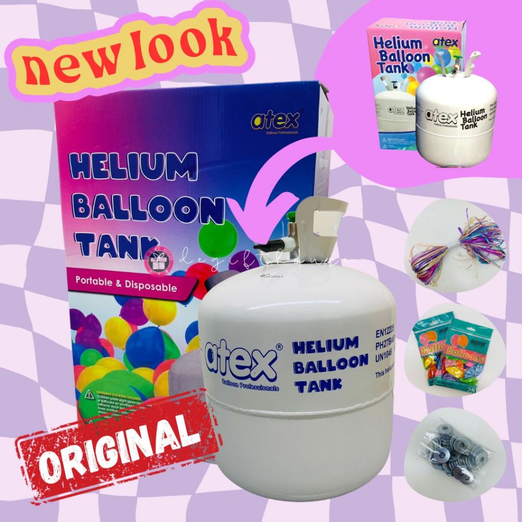 [PACKAGE] ATEX Portable Helium Balloon Gas Tank Helium Gas for Party ...
