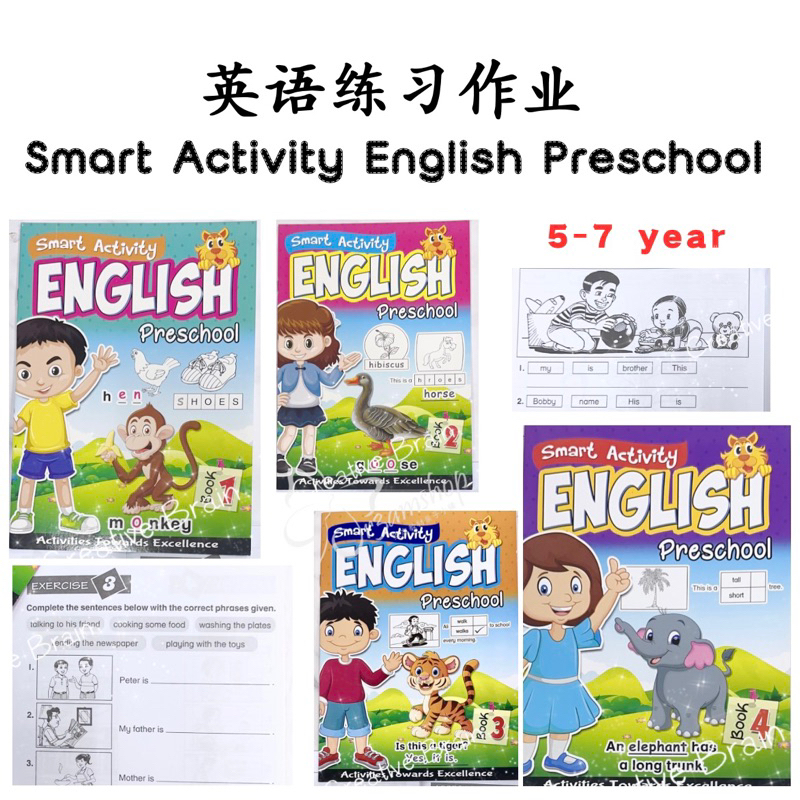 Smart Activity English for Preschool WORKBOOK 4-6AGES ' BIJAK ...