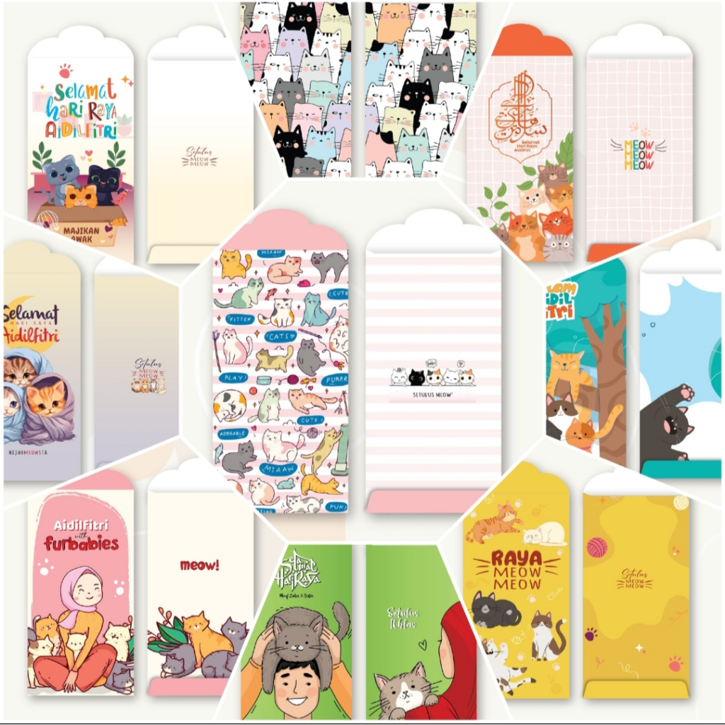 Sampul Raya Kucing 2024 Limited Edition 1Pack 10pcs | Shopee Singapore