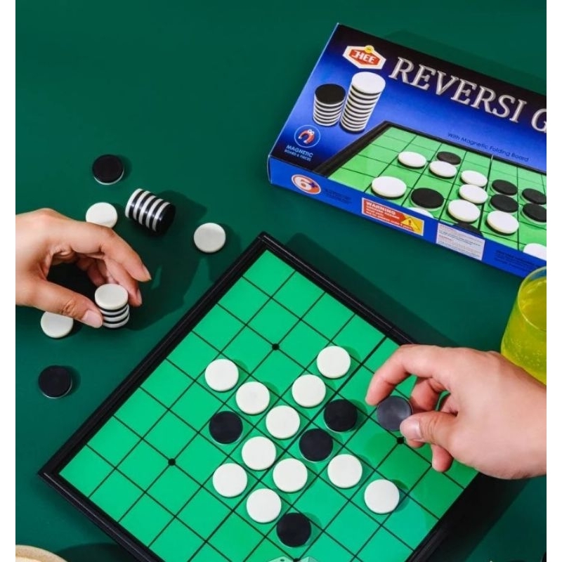 Magnetic Foldable Reversi Game Board Chess Children School Educational ...