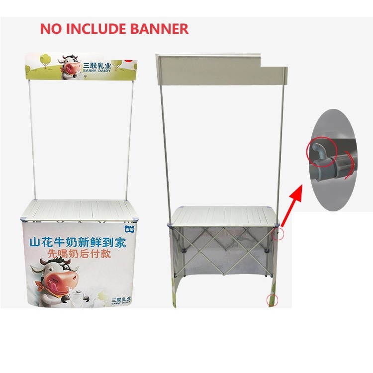 Meja Niaga Booth Table Foldable(No banner) | Shopee Singapore