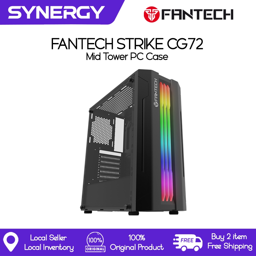 Fantech Desktop Case Strike CG72 Mid Tower Desktop Case | Shopee Singapore