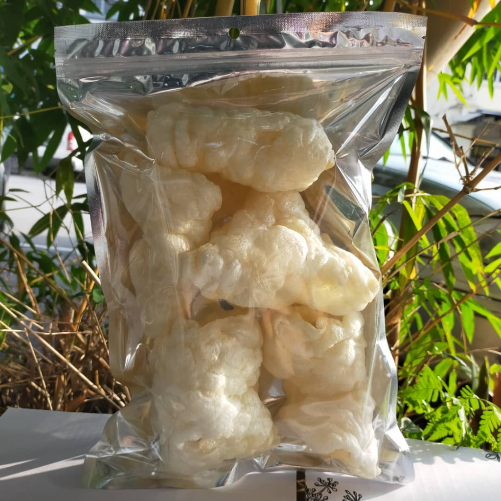 烘烤桂花鱼鳔 Dried Gui Hua Fish Maw 42g/ 92g 非油炸鱼漂 干货 年货 海味 天天草药 X 送礼佳品 TIAN ...