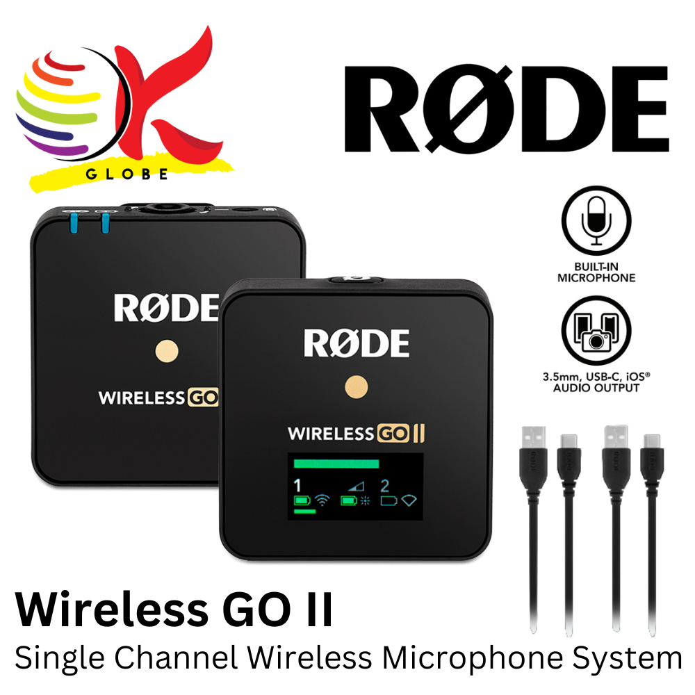 RODE WIRELESS GO II SINGLE / DUAL CHANNEL WIRELESS MICROPHONE SYSTEM ...