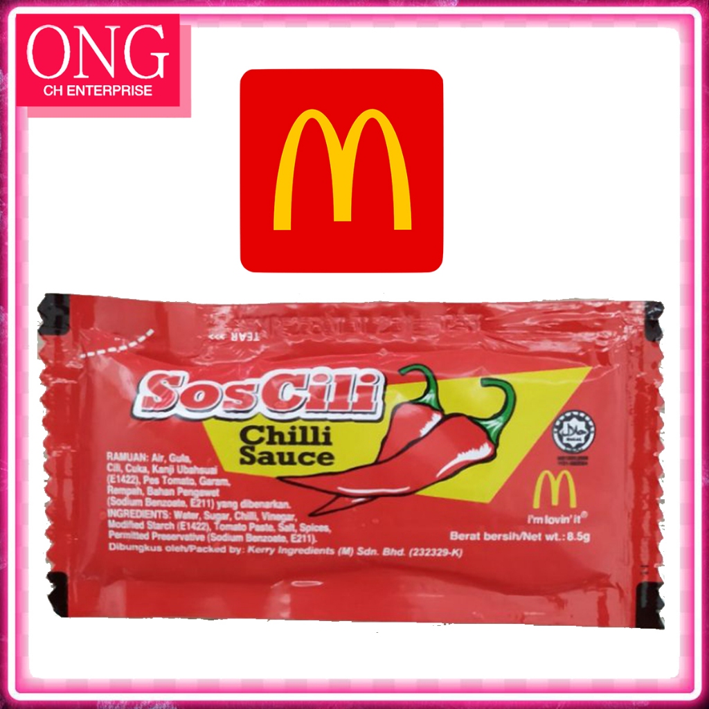 Chili Sauce Sachet Assorted Brand Mcdonalds Mcd Sos Cili / sos chili Kg ...