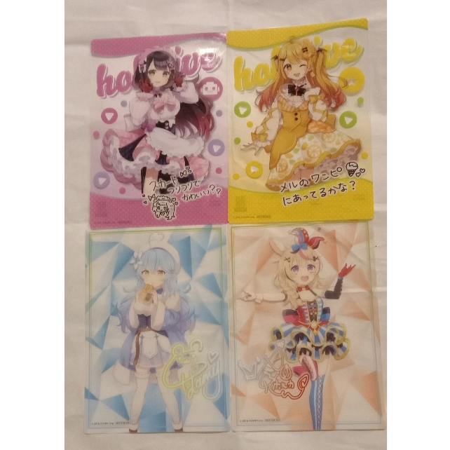 Hololive Family mark collab A5 clear poster card (Roboco, Mel, Lamy ...
