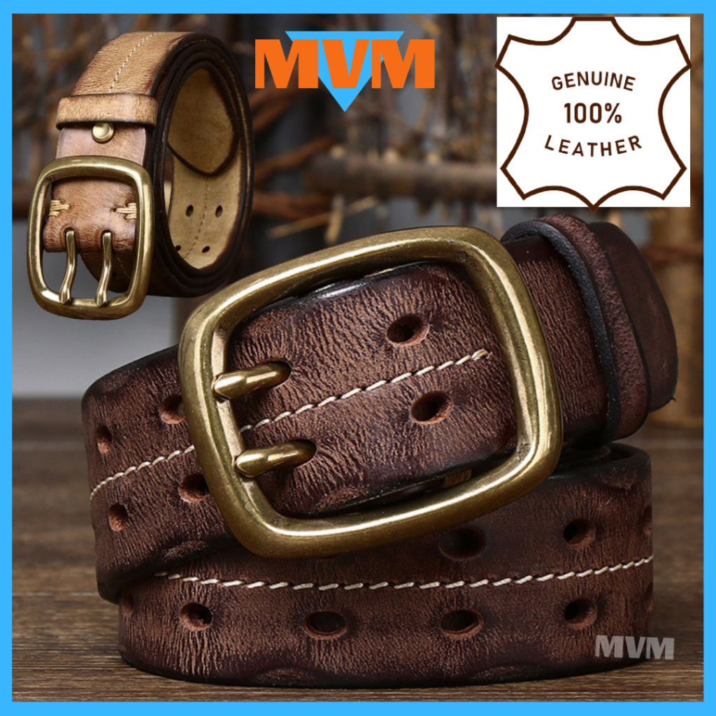 TOP GRADE 100% Cowhide Leather Belt For Men Cowhide Men's Belt | Shopee ...
