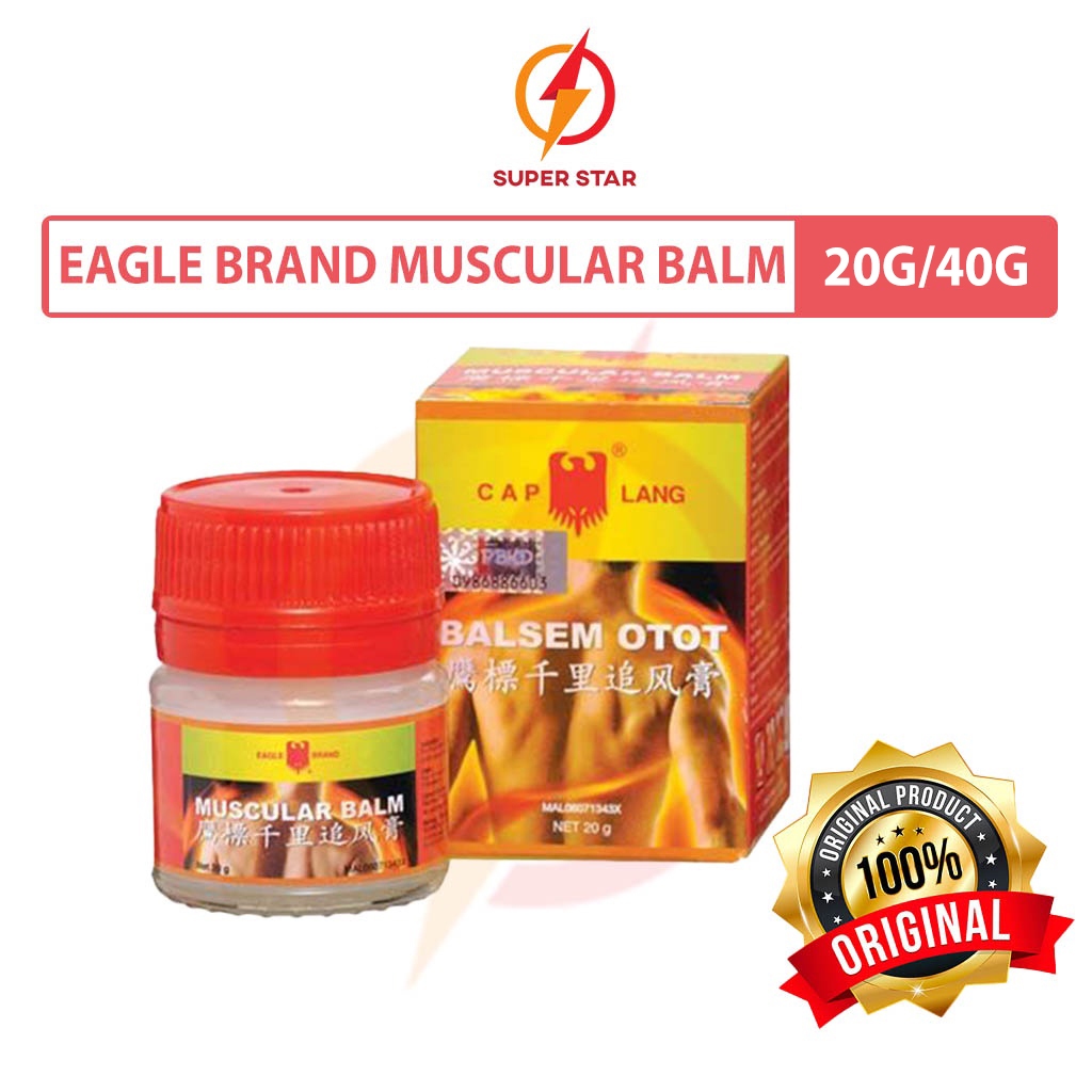 Eagle Brand Muscular Balm Cap Lang Balsem Otot 鹰标千里追风膏 20g | Shopee ...