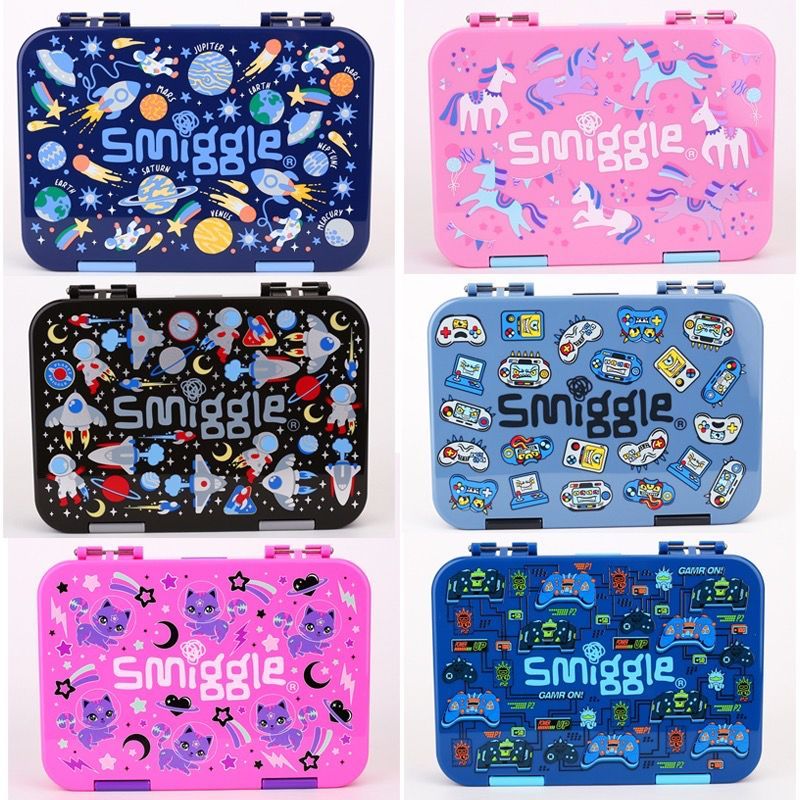 Smiggle Bento Lunch Box Bekal Bekas Makanan School Students Portable ...