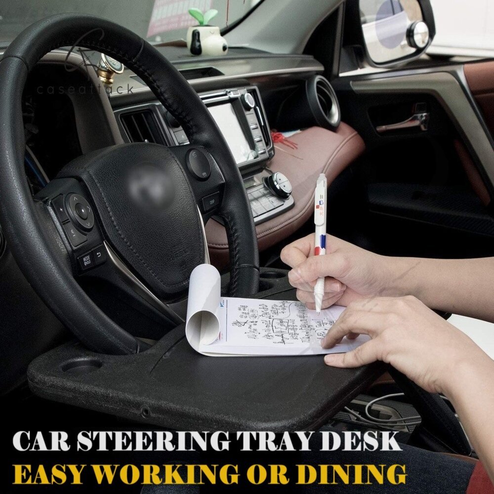 Car Steering Food Tray Wheel Desk Laptop Bottle Cup Holder Table Holder ...