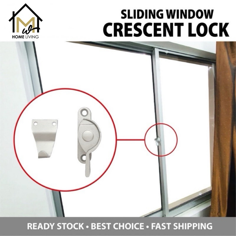 【Sliding Window Lock】 FREE SCREW High Quality Crescent Lock for ...