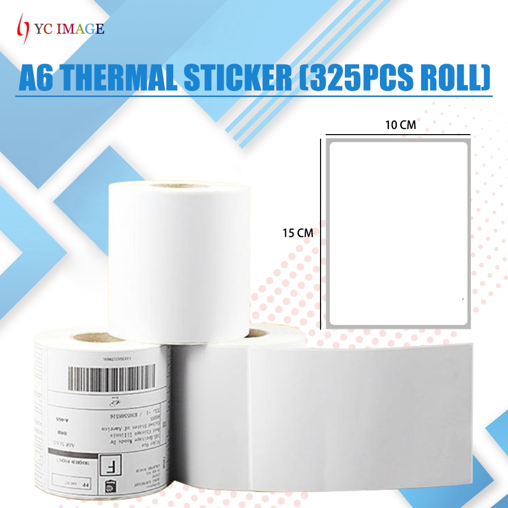 325pcs King Roll Thermal Sticker A6 Paper Roll Airway Bill Sticker ...